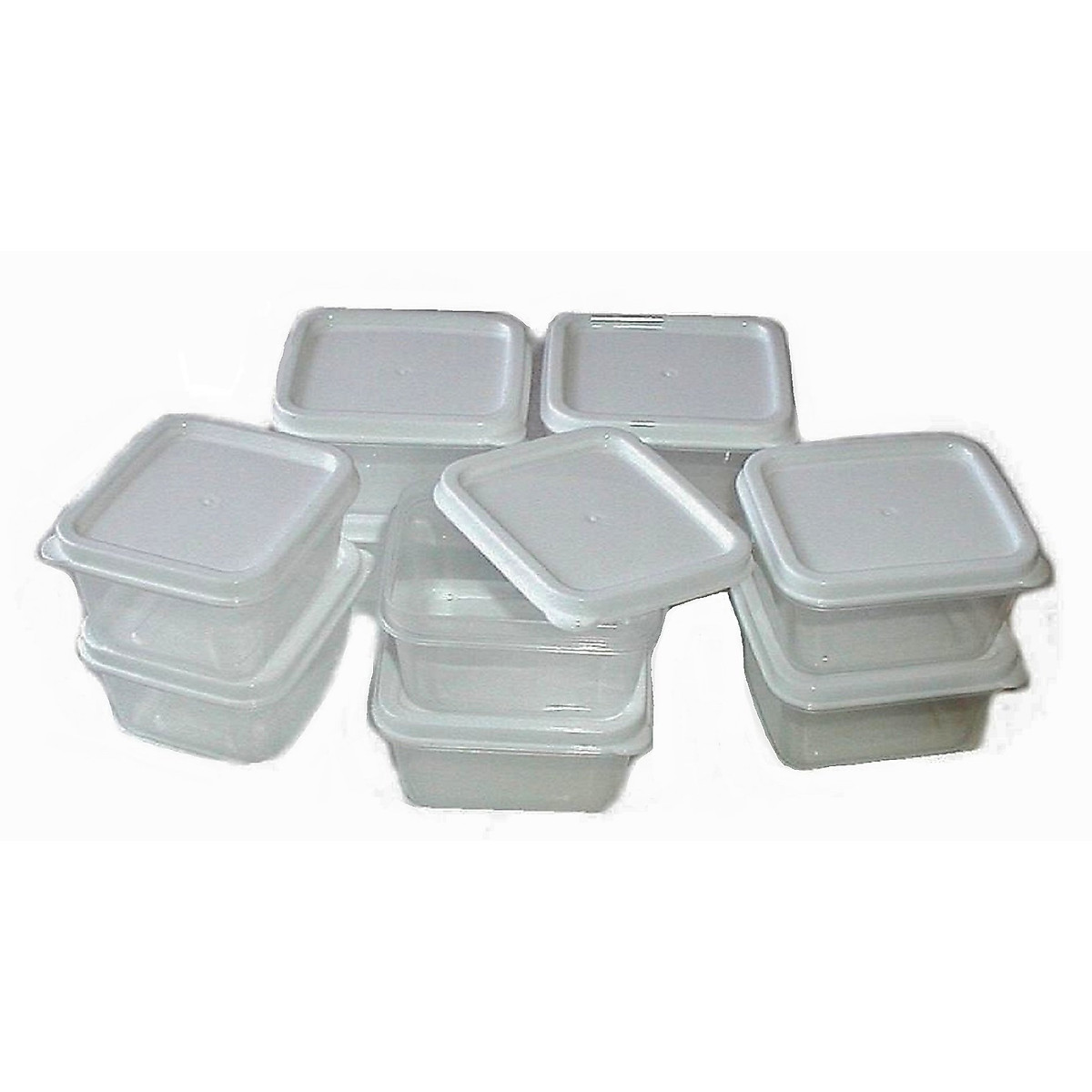 Mini Storage Containers with Lids, Sure Fresh, Plastic, Reusable, Round and Rectangular 20-pc Set