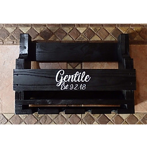 Rustic Personalized Wine Rack