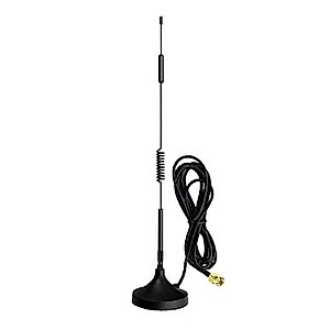 CORONIR SMA Antenna 12DBi 4G LTE CPRS GSM 3G 2.4G WCDMA Omni Directional Antenna with Magnetic Stand Base 10ft Extension Cable for WiFi Router Mobile Broadband Outdoor Signal Booster 4g LTE Antenna