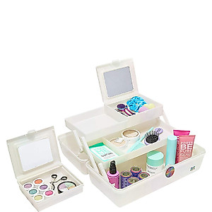 CABOODLES ULTIMATE ON-THE-GO GIRL, White opal Cosmetic Case
