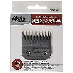 Oster Professional Detachable Clipper Replacement Blade, Size #1 1/2 (4 mm)