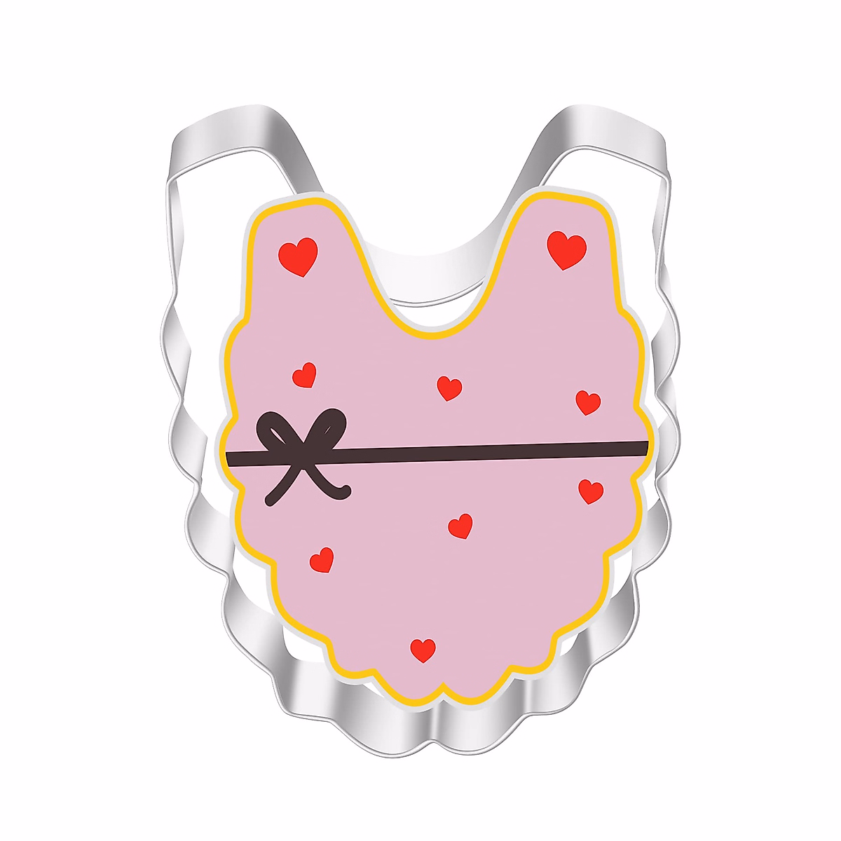 Baby Party Cookie Cutter 7-piece Set, Baby-themed Party Bibs Pacifiers Pushers Bottles Bows Clothes Pants Combination, the Preferred Gift for Babies