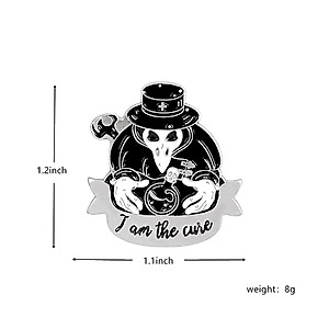 Plague Doctor Bulk Enamel Pins Set Anime Pins for Backpacks Aesthetic Gothic Punk Pins for Jackets Hats Clothes