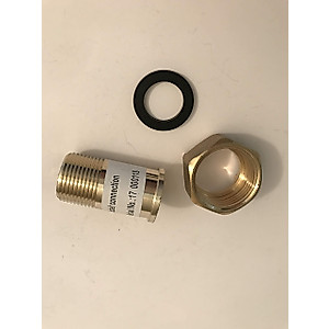 DAE C-75NL 1pcs 3/4" NonLead Water Meter Coupling, 3/4" Male NPT, 1" Female NPSM