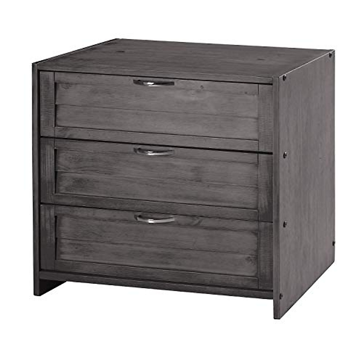 Donco Kids Louvers 3 Drawer Chest in Antique Grey