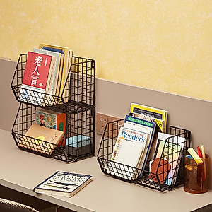 QNLALZM 3 Tier Hanging Foldable Wire Baskets Closet Organizer Clothes Shelves Countertop Caddy Bin Wall Mount Shelf Wire Storage Basket Bins for Clothing Handbags Snacks Drinks Fruits