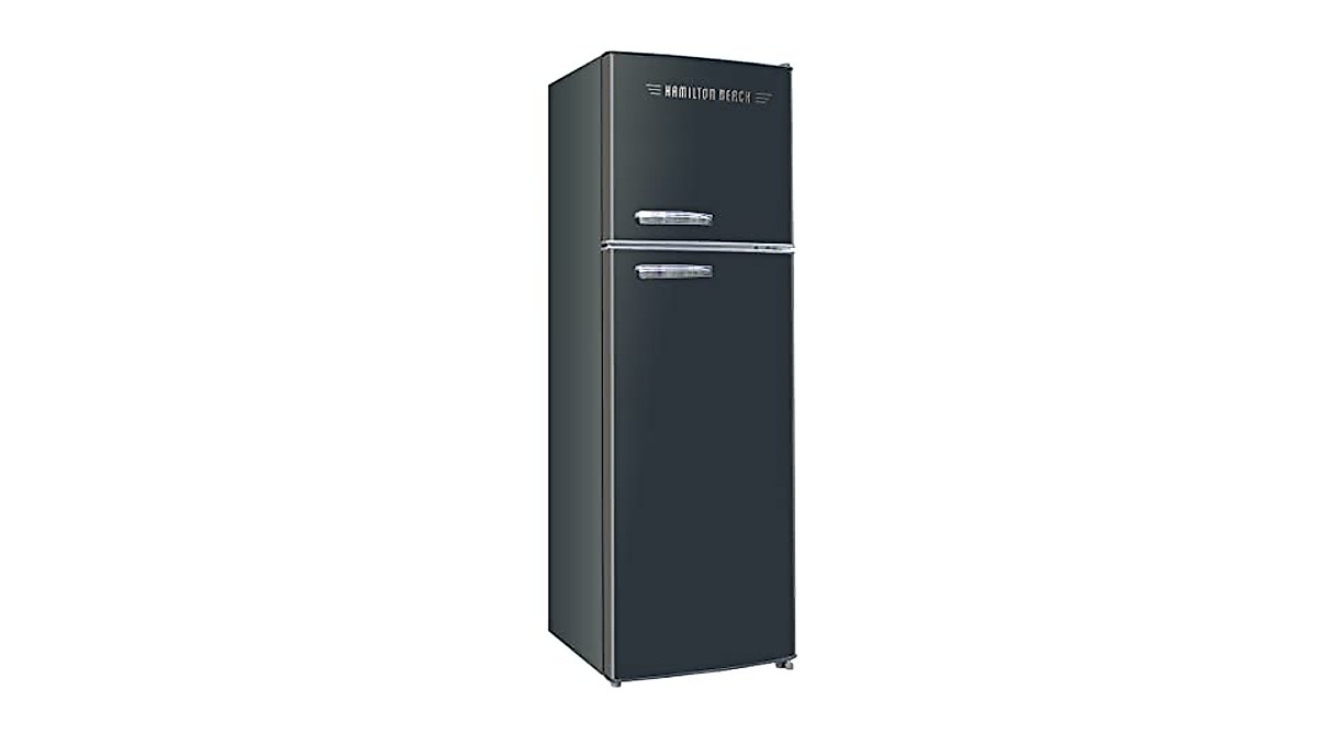 Hamilton Beach Retro Top Freezer Refrigerator - 10 cu ft, Black