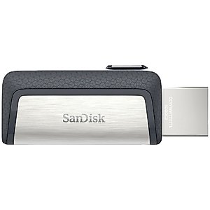 SanDisk 16GB Ultra Dual USB 3.0/USB Type C Flash Drive