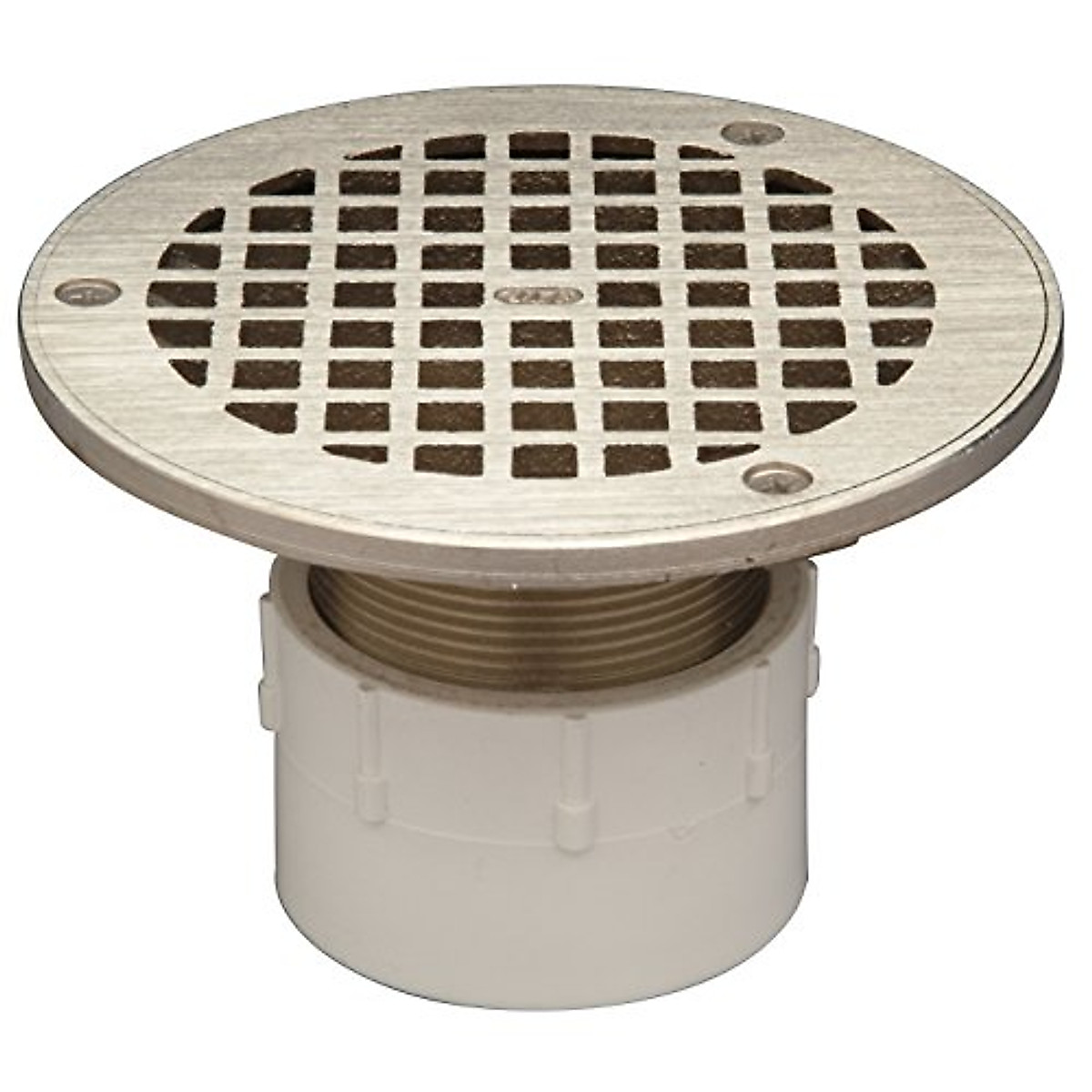 Zurn FD2210-PV2 Adjustable Floor Drain, PCV Body, 2" Solvent Weld Connection