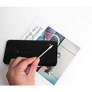 800 Pieces Cotton Swabs, Double Tipped Precision Tips Cotton Buds Spiral Head Multipurpose Safe Highly Absorbent Hygienic Cleaning Sterile Sticks (4 Packs, 200 Pcs, 1 Pack)