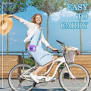 9 Pieces Cute Water Bottles with Straw Camera Ice Cream Bar Watermelon Shaped Adjustable Strap Plastic Water Bottle Leakproof Kawaii Water Bottle Plastic Fruit Water Cups for Kids School Girls Travel