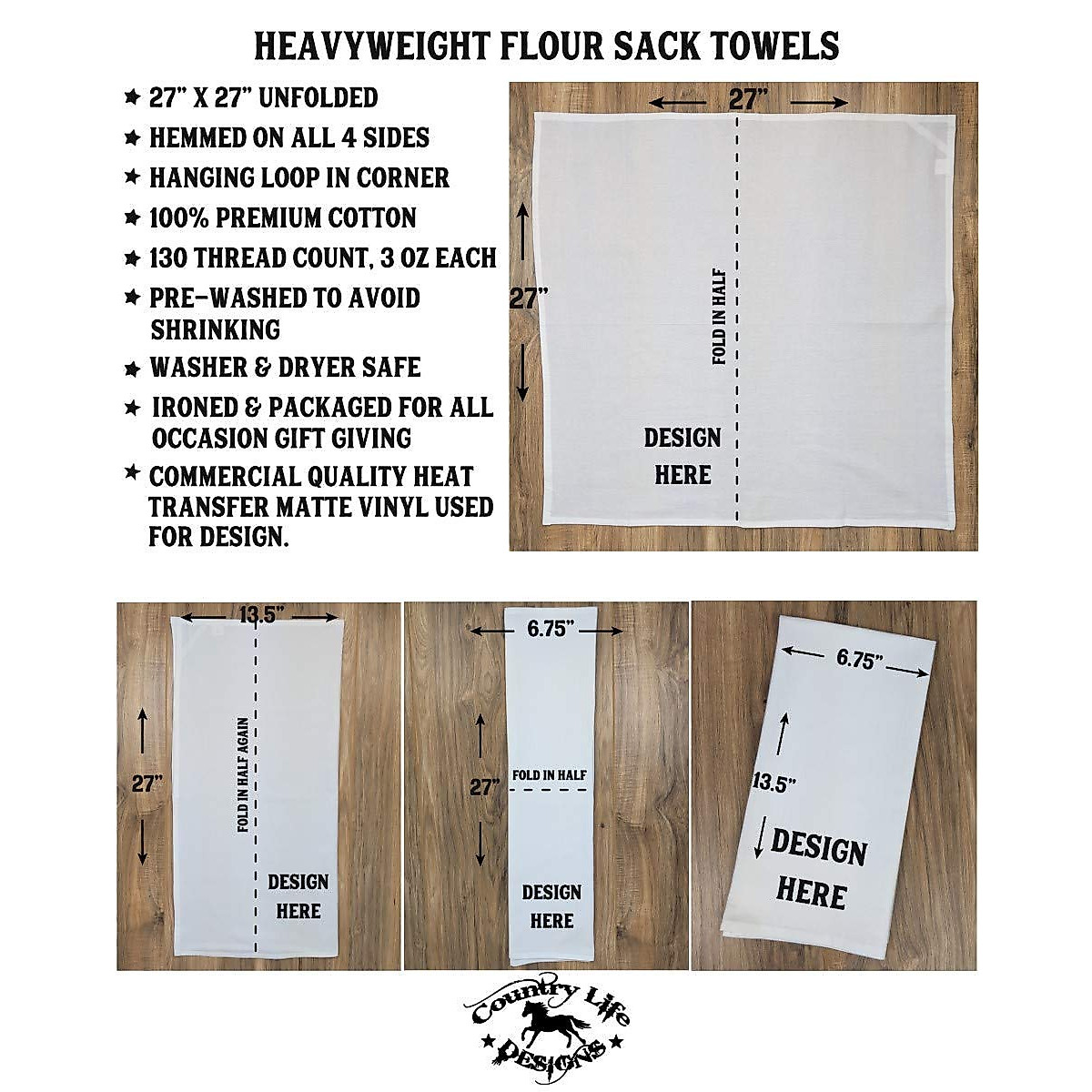 Funny Flour Sack, Bathroom Towel - If At First You Don't Succeed Flush Flush Again