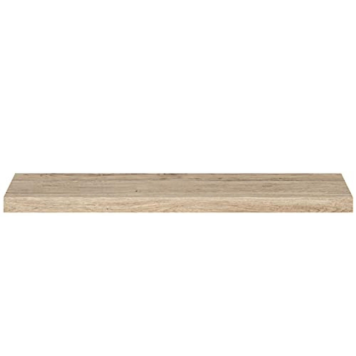 Ballucci Floating Shelf Extra Wide, 35.5" Wood Wall Mount Ledge with Invisible Bracket for Living Room, Bathroom, Kitchen, Nursery, 8" Deep, Oak Finish