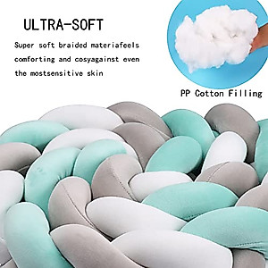 6 Knot Cushion Soft Knot Handmade Braided Decor for Sofa Bedroom, Bed Gap Filling Knotted Throw Pillows Decoration (Light Pinkish Brown,157 inch)