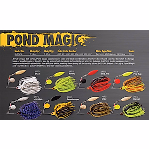 BOOYAH Pond Magic Small-Water Spinner, Fire Bug