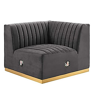 Modway Conjure Sectional, Gold Gray