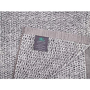 Everplush Diamond Jacquard Bath Towel Set, 2 Pack, Gray