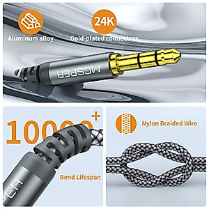 3.5mm to 2.5mm Aux Audio Cable (5FT),Replacement Audio Cord Compatible with SoundTrue Soundlink Bose 700 QuietComfort QC45 QC35II QC35 QC25 Noise Cancelling Headphones,NC700 On-Ear 2 OE2 OE2i (Grey)