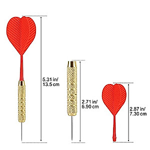 Accmor 18 Pack Steel Tip Darts, 18 Grams Metal Tip Dart Set, Darts Metal Tip Set, Metal Darts for Dartboard