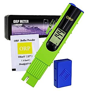 ORP Redox Meter -1999~1999mV Oxidation Reduction Potential Tester with 256mV ORP Calibration Buffer for Water Testing, Aquarium, Research Laboratory