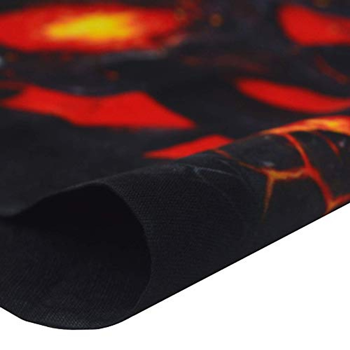 Obacle Skull Face Mask Half for Dust Wind UV Sun Protection Seamless 3D Tube Mask Bandana for Men Women Thin Breathable Skeleton Mask Motorcycle Riding Biker Cycling Sports Festival (Fire Face Skull)