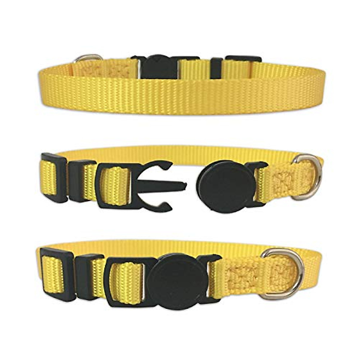 Puppy ID Collar Identification Soft Nylon Adjustable Breakaway Safety Whelping Litter Collars for Newborn Pets with Record Keeping Charts 12pcs/Set (S)