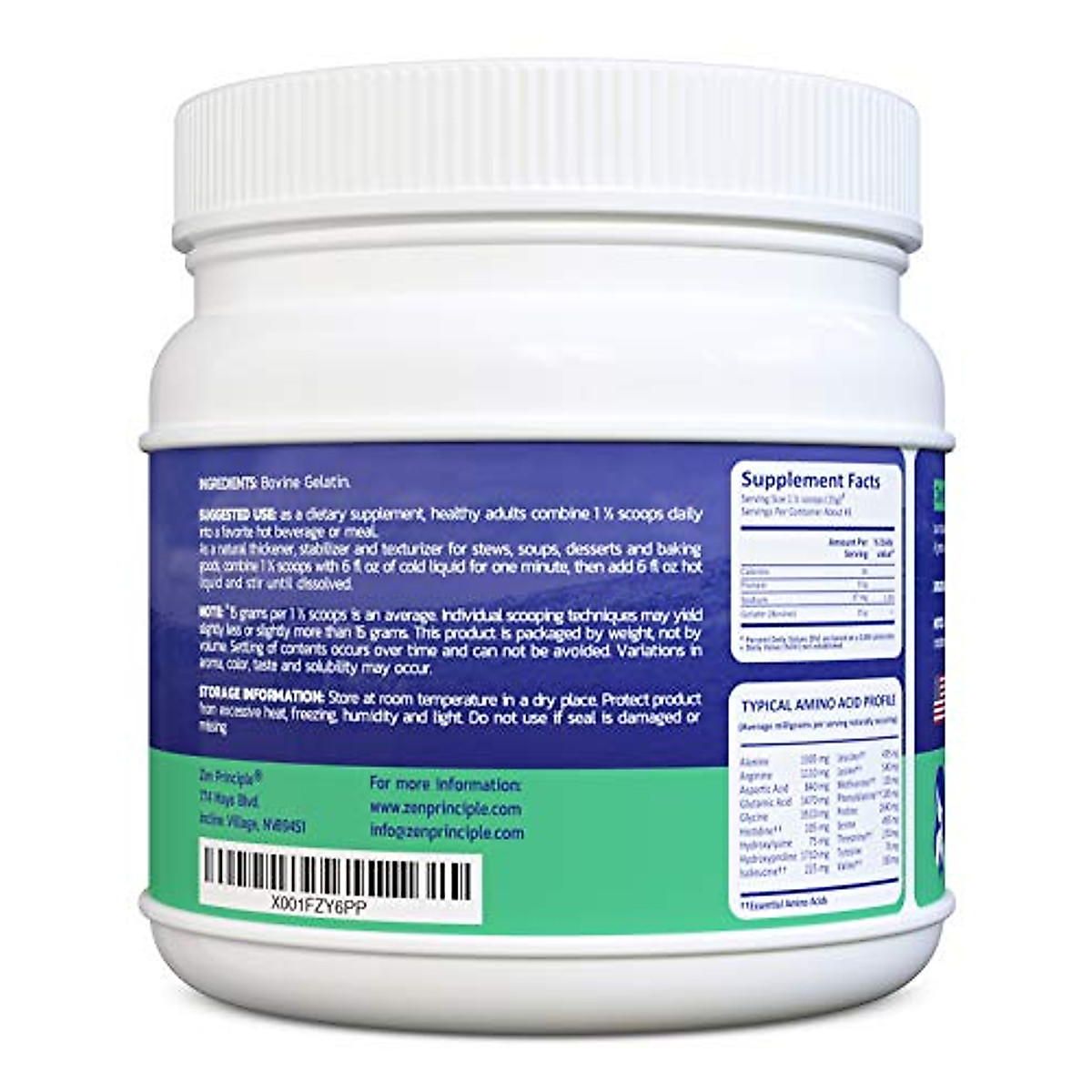 Grass-Fed Gelatin Powder, 1.5 lb. Custom Anti-Aging Protein for Healthy Hair, Skin, Joints & Nails. Paleo and Keto Friendly Cooking and Baking. Type 1 and 3 Collagen. GMO and Gluten Free. Unflavored.