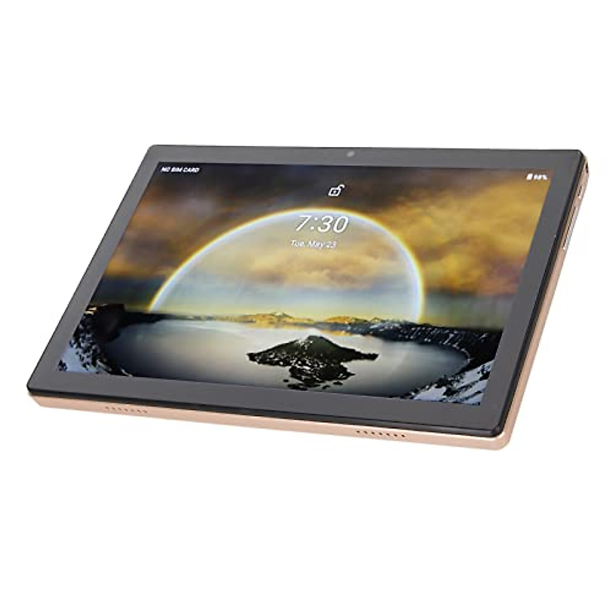 HEEPDD Office Tablet, 6GB RAM 256GB ROM US Plug 100‑240V Gaming Tablet 10.1 Inch FHD (Gold)