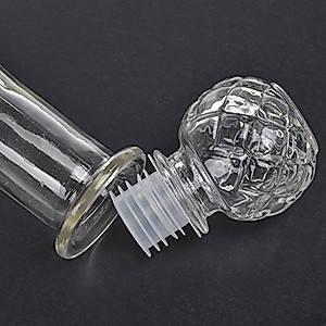 KLOUD City® Clear 1000ml Whiskey Wine Liquor Decanter with Stopper