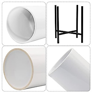 Silverware Holder for Countertop, with Black Metal Frame Kitchen Spoon and Fork Holder, Robust Silverware Caddy 4.7 * 3.15 inch Black 1 PCS