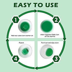 LA BELLEFÉE Scented Wax Melt, Smoke & Odor Eliminator Soy Wax Melts Wax Cubes, Strongly Scented Hand Poured Vegan Wax Melts for Home and Pet Odors, Eucalyptus & Sage(2.5oz/70.9g*6)