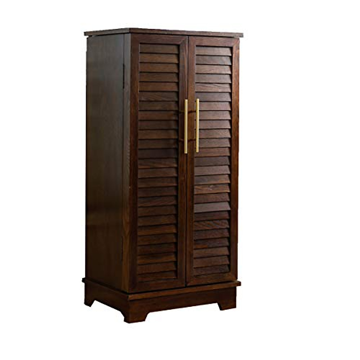 Alveare Home Port Fully Locking Jewelry Armoire, Chocolate