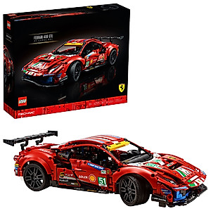 Lego Technic Ferrari 488 GTE “AF Corse #51” 42125 - Champion GT Series Sports Race Car, Exclusive Collectible Model Kit, Collectors Set for Adults to Build