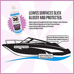 Detail Juice Garry Dean's Marine Series Clean Sweep Boats Detailing Supplies Remove Water and Mineral Deposits (128 oz)