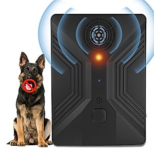 No Bark Deterrent Device Indoor, Anti Barking Device, Dog Bark Deterrent Devices, 45 Ft Barking Dog Deterrent, 3 Modes Electric Bark Box, for Small, Medium and Large Dogs, Indoor and Outdoor Use
