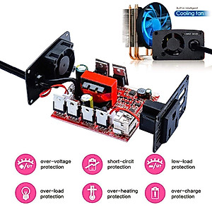 Hebron 150w Car Power Inverter – Portable 12V DC to 110V AC Charger – Cigarette Lighter Adapter – 2 USB Ports and 1 US AC Outlet