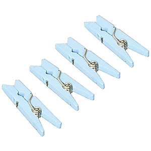 Darice 30029571 Tiny Clothespins, 1", Light Blue, 30 Piece