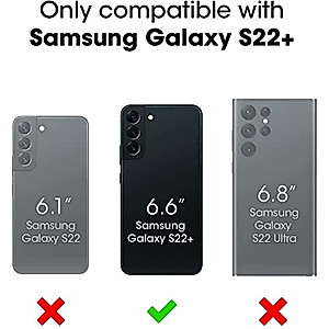 OtterBox Symmetry Series Case for Samsung Galaxy S22 Plus (ONLY) Polycarbonate, Thin Profile, Retail Packaging - Clear