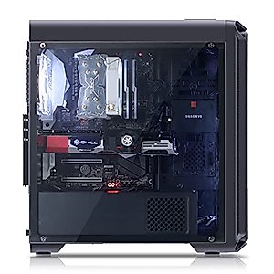 Zalman i3 Edge ATX Mid Tower Computer Case Gaming PC Case, Includes 4X 120mm White LED Fans, Acrylic Side Window, High Airflow Mesh Panel, USB 3.0,Black
