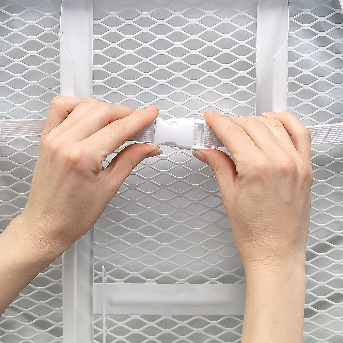 Westex Floral Damask Heavy Duty Ironing Board Cover and Pad, Thick 3-Layer Stain Resistant Padding, Elasticized Skirt, Click-to-Close Fastener, 15 x 54 Inch (Board NOT Included, Cover ONLY)