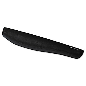 Fellowes 9252101 Keyboard Wrist Rest, W/Foam Fusion, 18-1/3-Inch X3-1/4-Inch X1-Inch, Bk