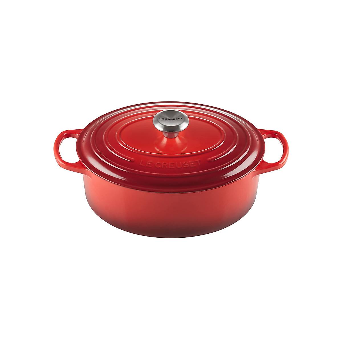 Le Creuset Signature Enameled Cast-Iron Cookware Set, 10-Piece, Cerise