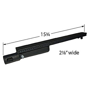 Music City Metals 23301 Cast Iron Burner Replacement for Select Gas Grill Models by Aussie, Bull and Others