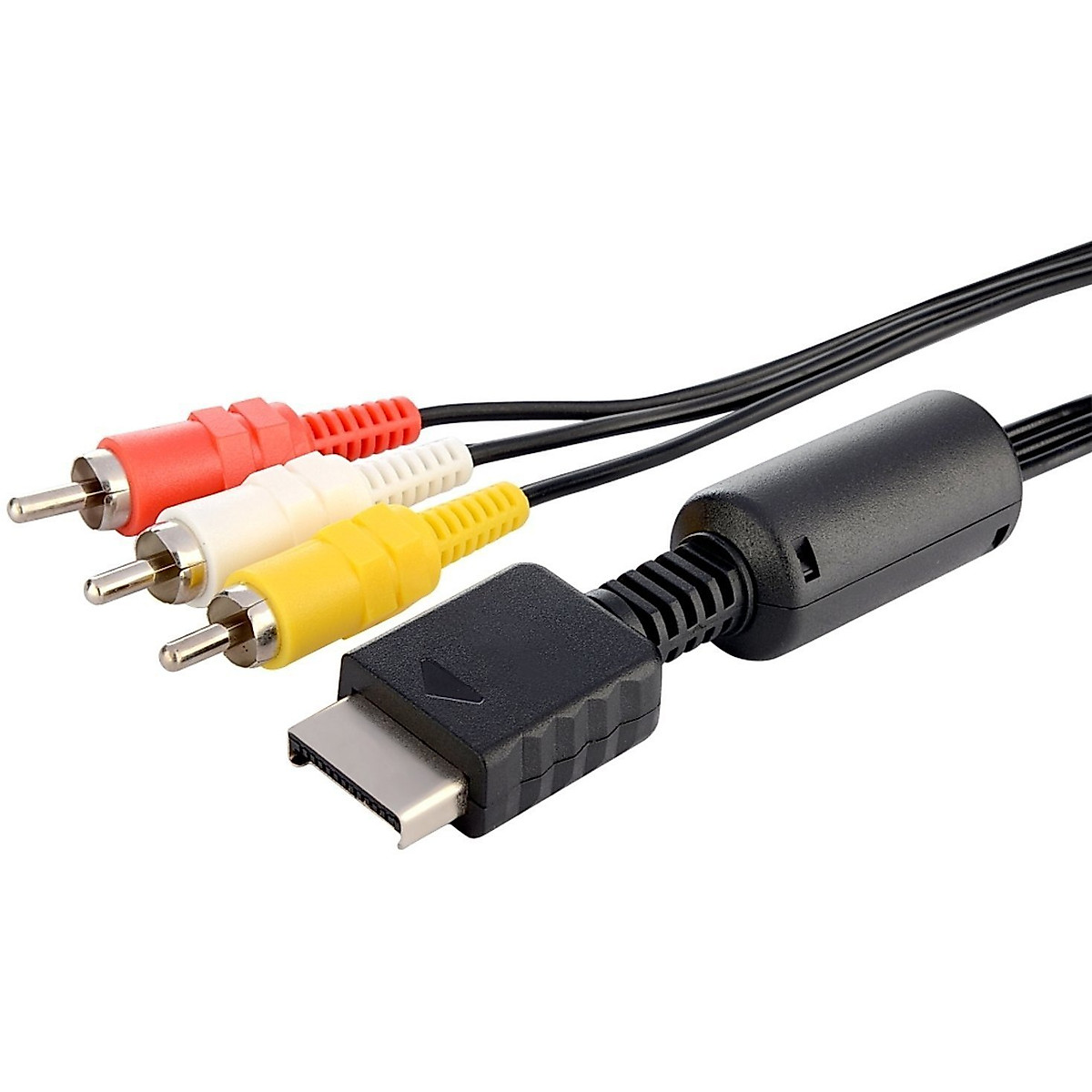 TRADERPLUS 6FT AV to RCA Composite Cable Cord for Sony Playstation 2 (PS2), Playstation 3 (PS3)