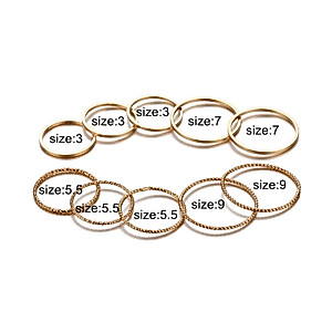 choice of all 10 Pcs Gold Knuckle Rings Set for Women Stackable Rings Bohemian Vintage Finger Rings Midi Rings for Teen Girls