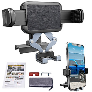 Upgraded Car Phone Holder for Toyota Tacoma 2016 2017 2018 2019 2020 2021 2022 2023, 3rd Gen Tacoma Dashboard Clip Cell Phone Cradles Adjustable Phone Stand Phone Mount Fit for Most Smartphone