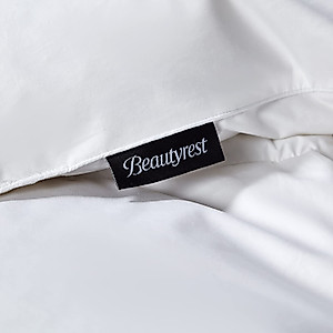 Beautyrest All Season White Down and Feather Comforter-Medium Weight with Corner Tabs