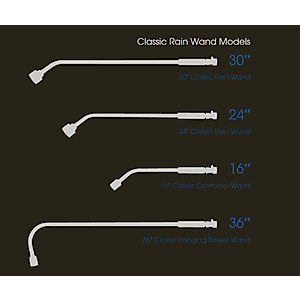 Dramm 12345 Classic Rain Watering Wand, 30", Silver