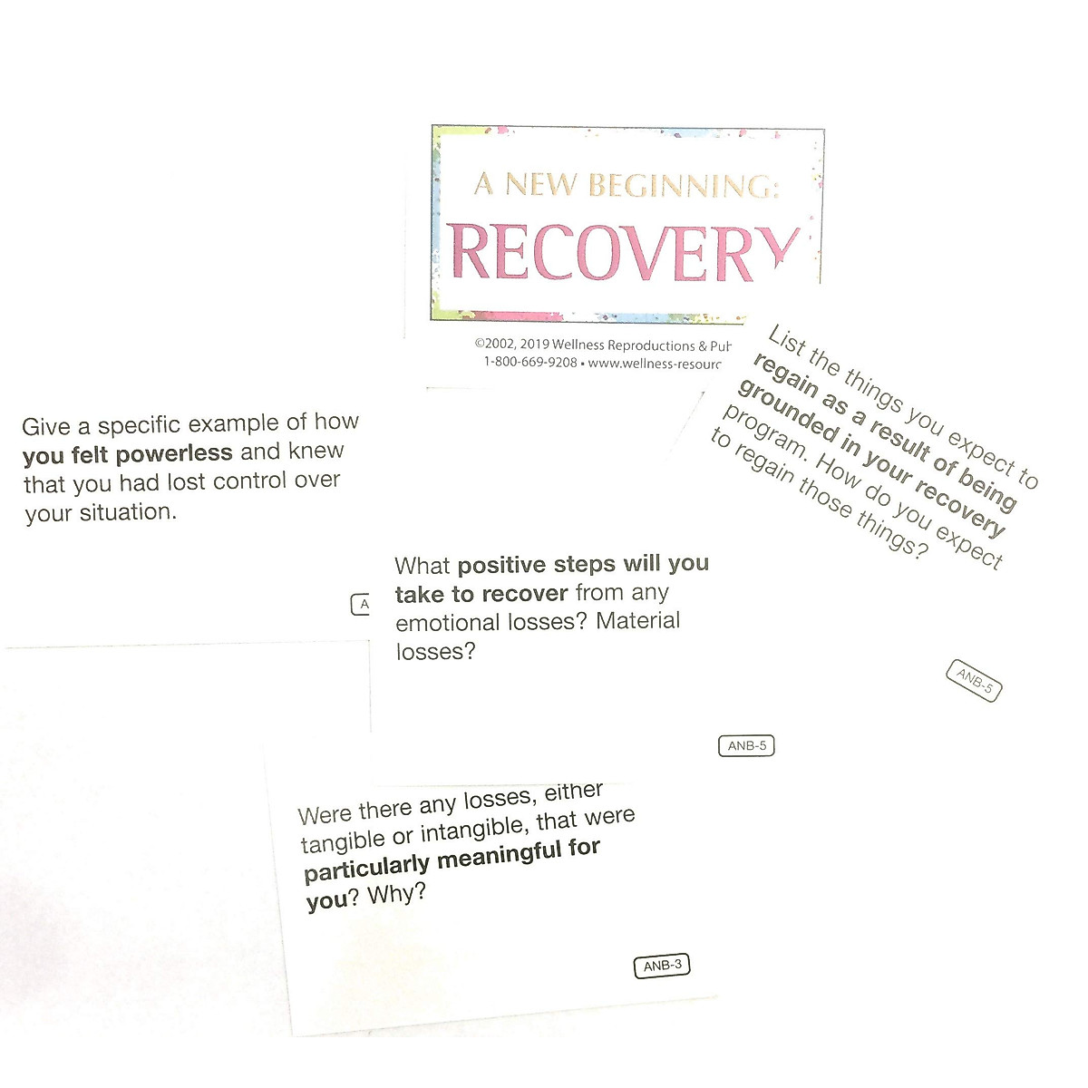 A New Beginning Recovery Card Game
