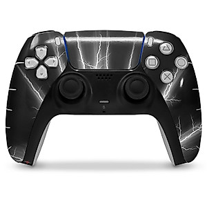 WraptorSkinz Skin Wrap compatible with Sony PS5 DualSense Controller Lightning White (CONTROLLER NOT INCLUDED)